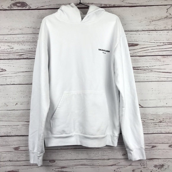 TALENTLESS | Tops | Talentless White Sweatshirt Circle Logo | Poshmark